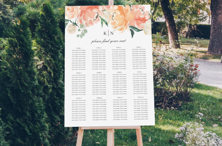 12 Step Guide to Wedding Reception Seating Charts (2024)